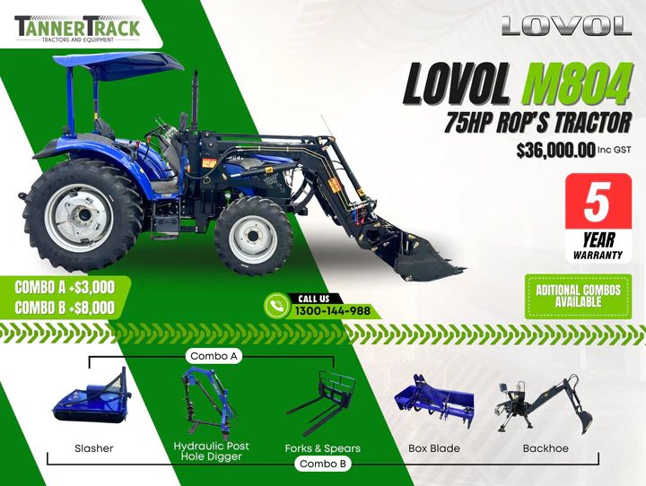 Lovol M804 Tb-3, 75hp Rop's For Sale At $35,990 In Tannertrack - New - 2549