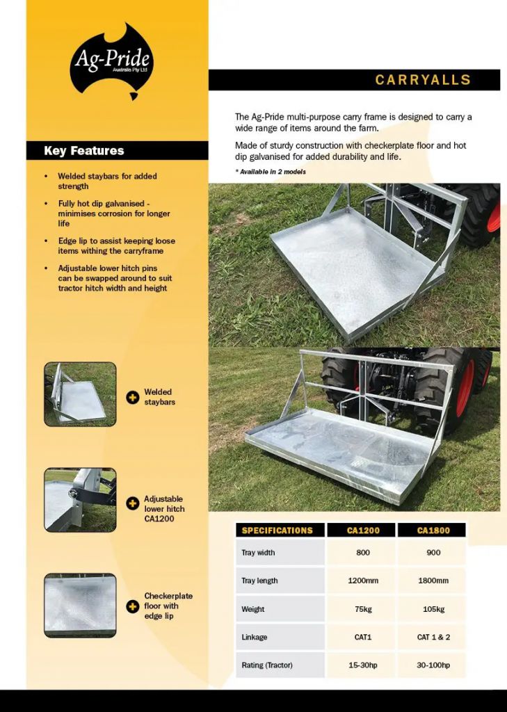 Ag-pride Carryalls In New South Wales Ag-pride - New - 374