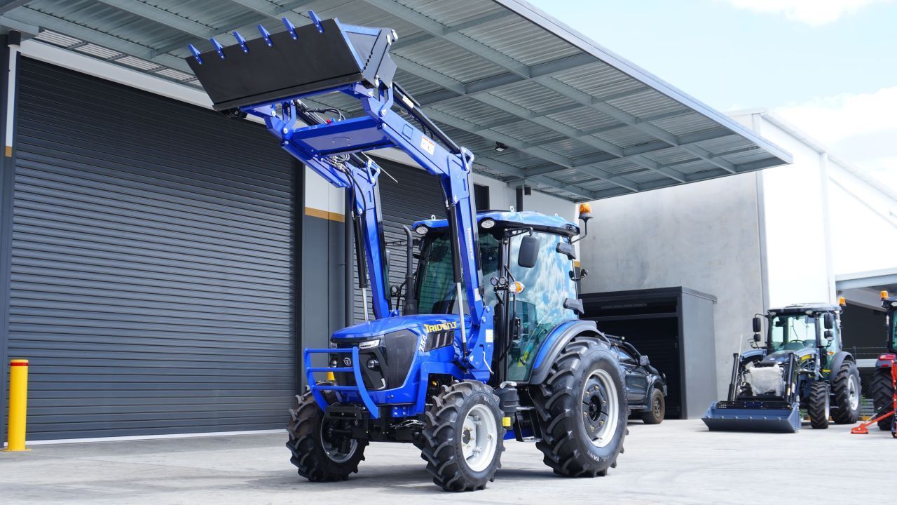 Trident Seasonal Savings 75hp 4wd A/c Cabin Tractor With 4in1 Bucket (4 ...